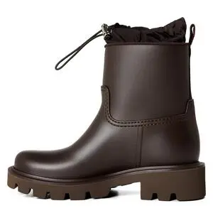 Moncler Ankle Boots With Drawstring Detail - Brown
