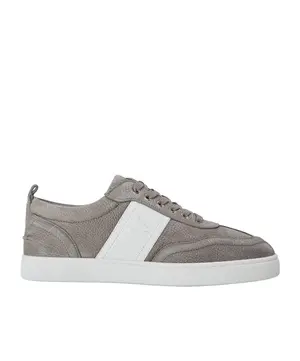 CHRISTIAN LOUBOUTIN Color Blocked Low Top Trainers - Gray