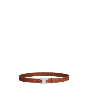 Celine Triomphe Belt 30mm In Vintage Calfskin - Camel