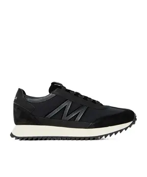 Moncler Retro Lace Up Sneakers - Black