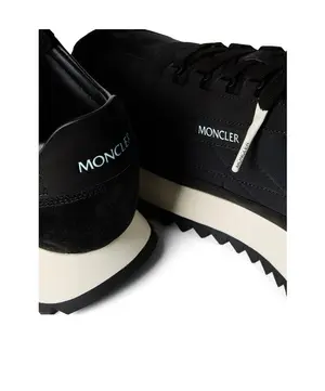 Moncler Retro Lace Up Sneakers - Black