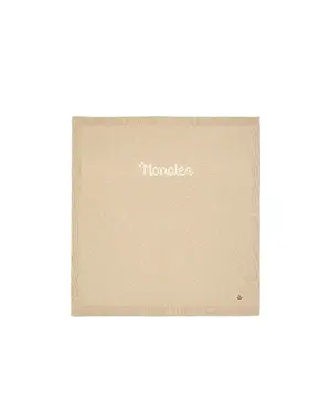 Moncler Logo Blanket - Beige