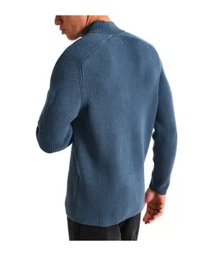 C.P. COMPANY Ribbed Crew Neck Knit With Button Detail