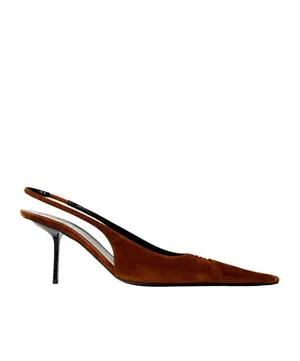 Saint Laurent Pointed Toe Slingback High Heels