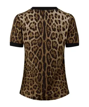 Dolce & Gabbana Leopard Print Short-sleeve Top - No