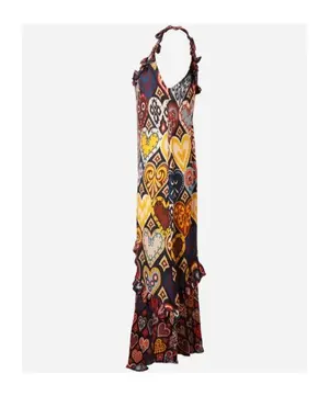 Farm Rio Hearts Ikat Maxi Dress