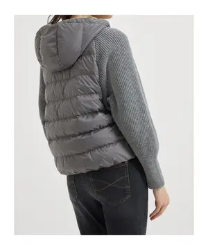 Brunello Cucinelli Padded Jacket With Ribbed Cuffs