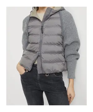 Brunello Cucinelli Padded Jacket With Ribbed Cuffs
