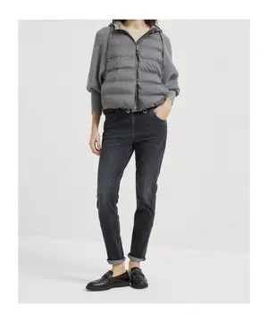 Brunello Cucinelli Padded Jacket With Ribbed Cuffs