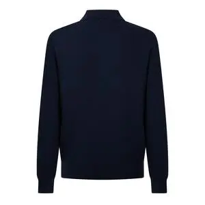 Brioni Knit Long-sleeve Polo Sweater
