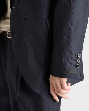 Prada Single-breasted Cotton And Silk Jacket