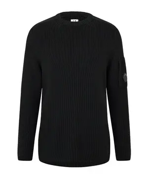 C.P. COMPANY Solid Crew Neck Knit