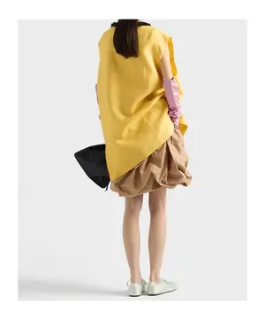 Prada Technical Taffeta Skirt - Khaki
