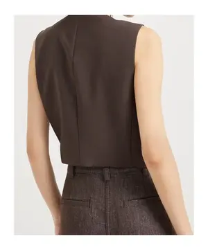 Brunello Cucinelli D-ring Buckled V-neck Waistcoat