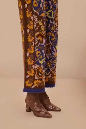 Farm Rio Printed Knitted Pants