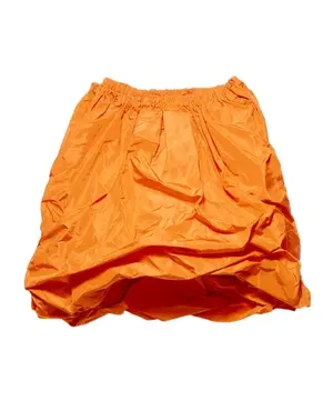 Prada Technical Taffeta Skirt - Orange