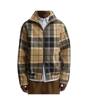 Barbour Checked Zip-up Jacket