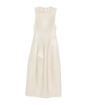 Nanushka Crew-neck Midi Dress - White