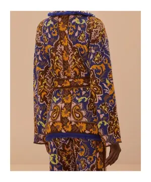 Farm Rio Knitted Graphic Blazer