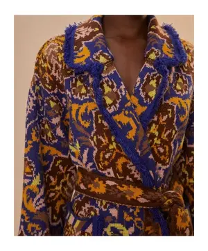 Farm Rio Knitted Graphic Blazer