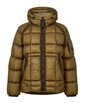 C.P. COMPANY Quilted Hooded Down Puffer Jacket