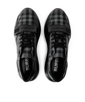 Burberry Classic Check Pattern Lace-up Sneakers