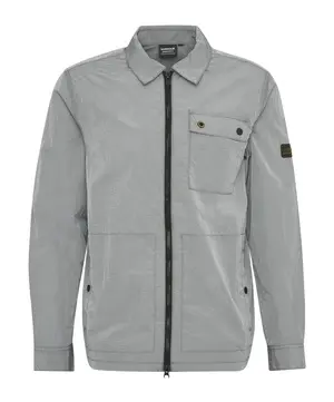 Barbour Long-sleeved Casual Jacket With Zip Up And Flip Pockets