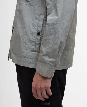 Barbour Long-sleeved Casual Jacket With Zip Up And Flip Pockets