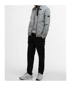Barbour Long-sleeved Casual Jacket With Zip Up And Flip Pockets
