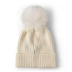 Moncler Ribbed Beanie With Bobble Detail - No