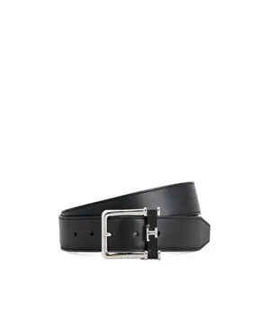 TOD'S Reversible Leather Belt - Black