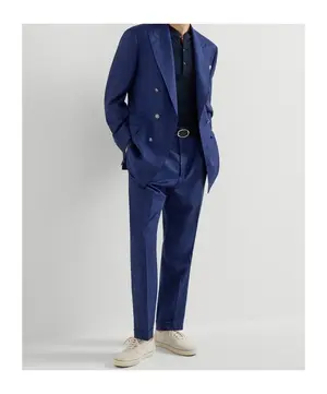 Brunello Cucinelli Chalk-stripe Pleated Trousers