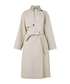 Bottega Veneta Mid-length Stand-collar Trench Coat