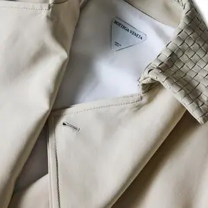 Bottega Veneta Mid-length Stand-collar Trench Coat