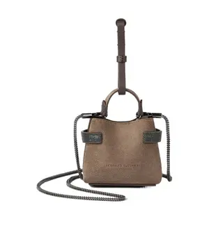 Brunello Cucinelli Small Essence Tote Bag - Brown