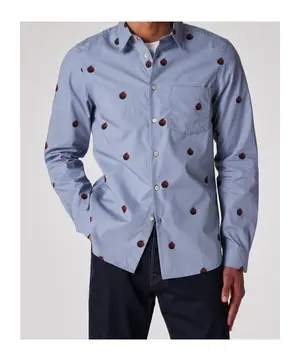 Paul Smith Tomato-print Poplin Shirt