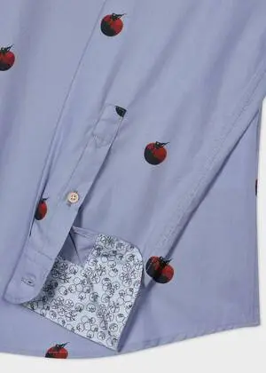 Paul Smith Tomato-print Poplin Shirt