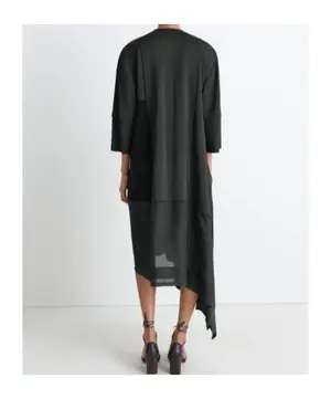 LEMAIRE Asymmetrical Pleated Blouse Dress