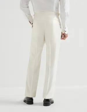 Brunello Cucinelli Pleated Waist-tab Silk Trousers