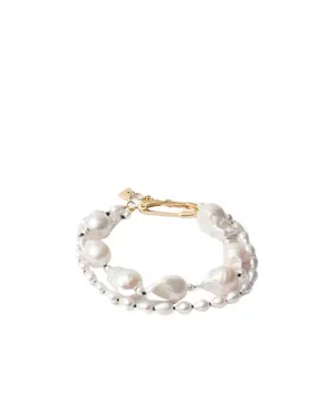 Prada Pearl And Safety Pin Anklet