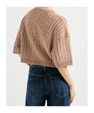 Brunello Cucinelli Cable Knit Openwork Cardigan
