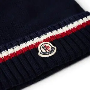 Moncler Simple Striped Hat