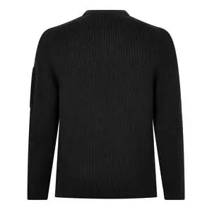 C.P. COMPANY Crew Neck Ribbed Knit Sweater