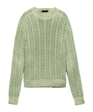 Prada Wool And Cashmere Crew-neck Sweater - Emerald