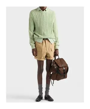 Prada Wool And Cashmere Crew-neck Sweater