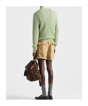 Prada Wool And Cashmere Crew-neck Sweater