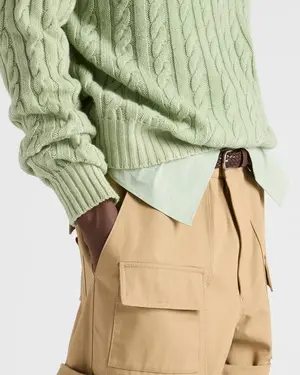 Prada Wool And Cashmere Crew-neck Sweater