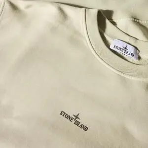 Stone Island Light Beige Crewneck Loose Sweatshirt