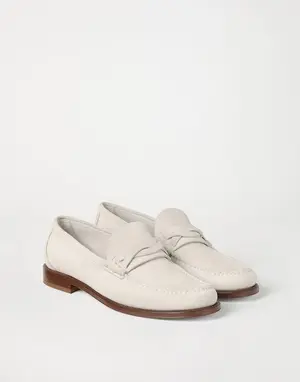 Brunello Cucinelli Suede Detail Loafers