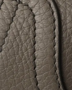 Prada Large Leather Tote Bag - Clay Grey